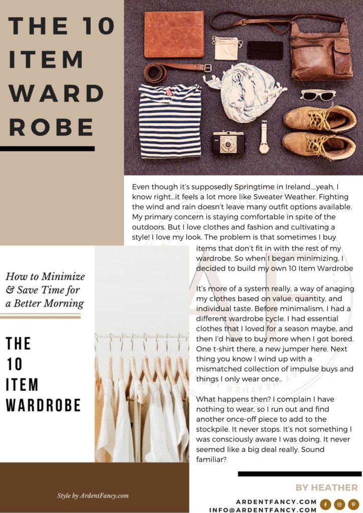 The 10 Item Wardrobe - How to Minimise Your Closet and Save Time